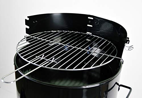 CMI Multi-Function Barbecue and Charcoal Smoker Grill,Heavy Duty Round BBQ Grill for Outdoor Cooking (16-Inch)