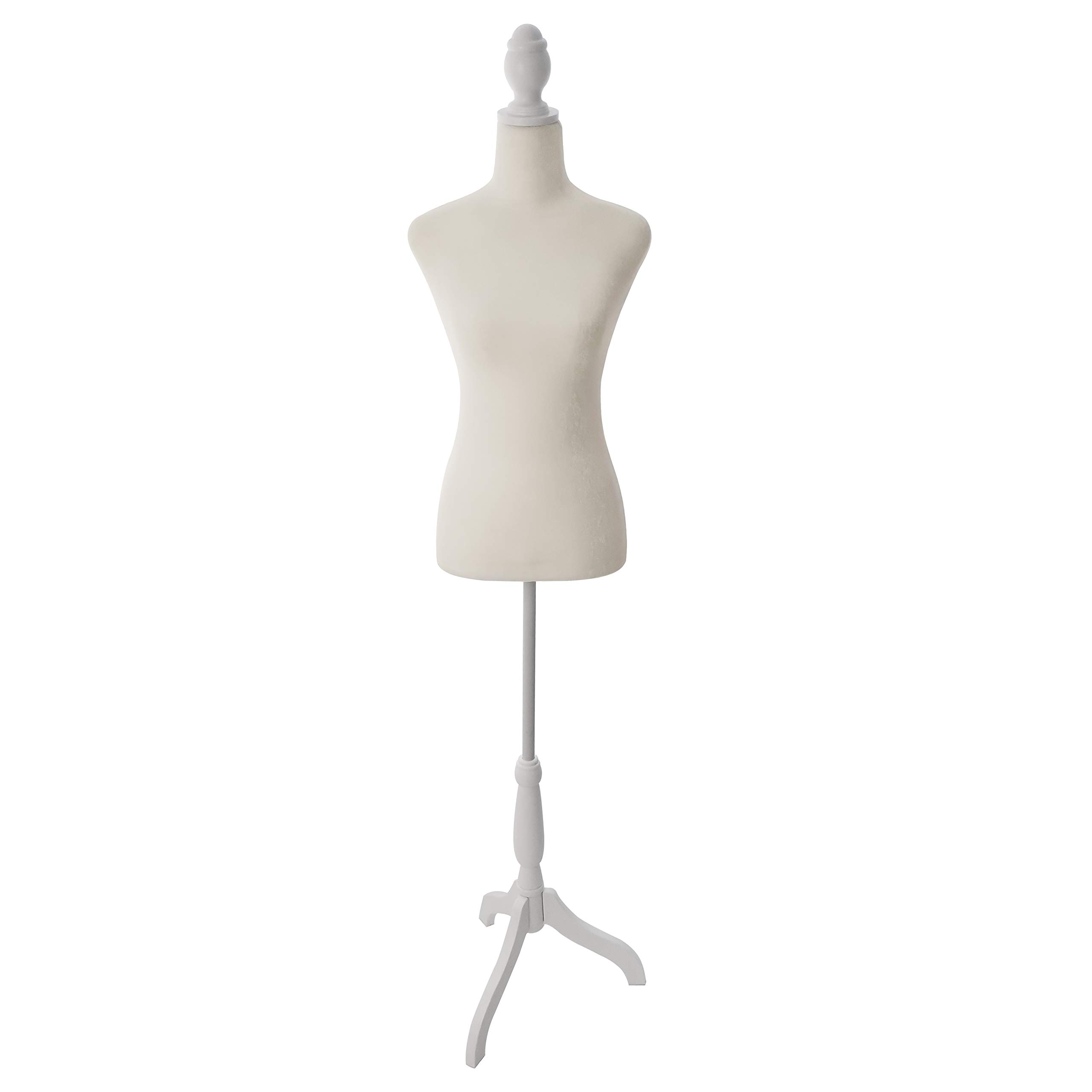 Female Dress Form Pinnable Mannequin Body Torso with Tripod Base Stand