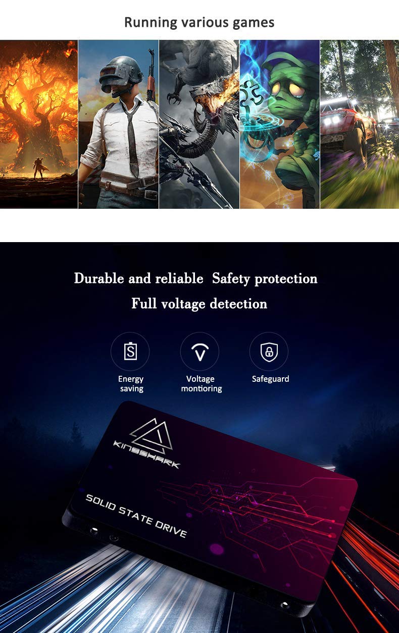 Kingshark gamer 2.5 SSD 64GB Sata3 SataⅢ Internal Solid State Drive Mini Sata SSD Disk