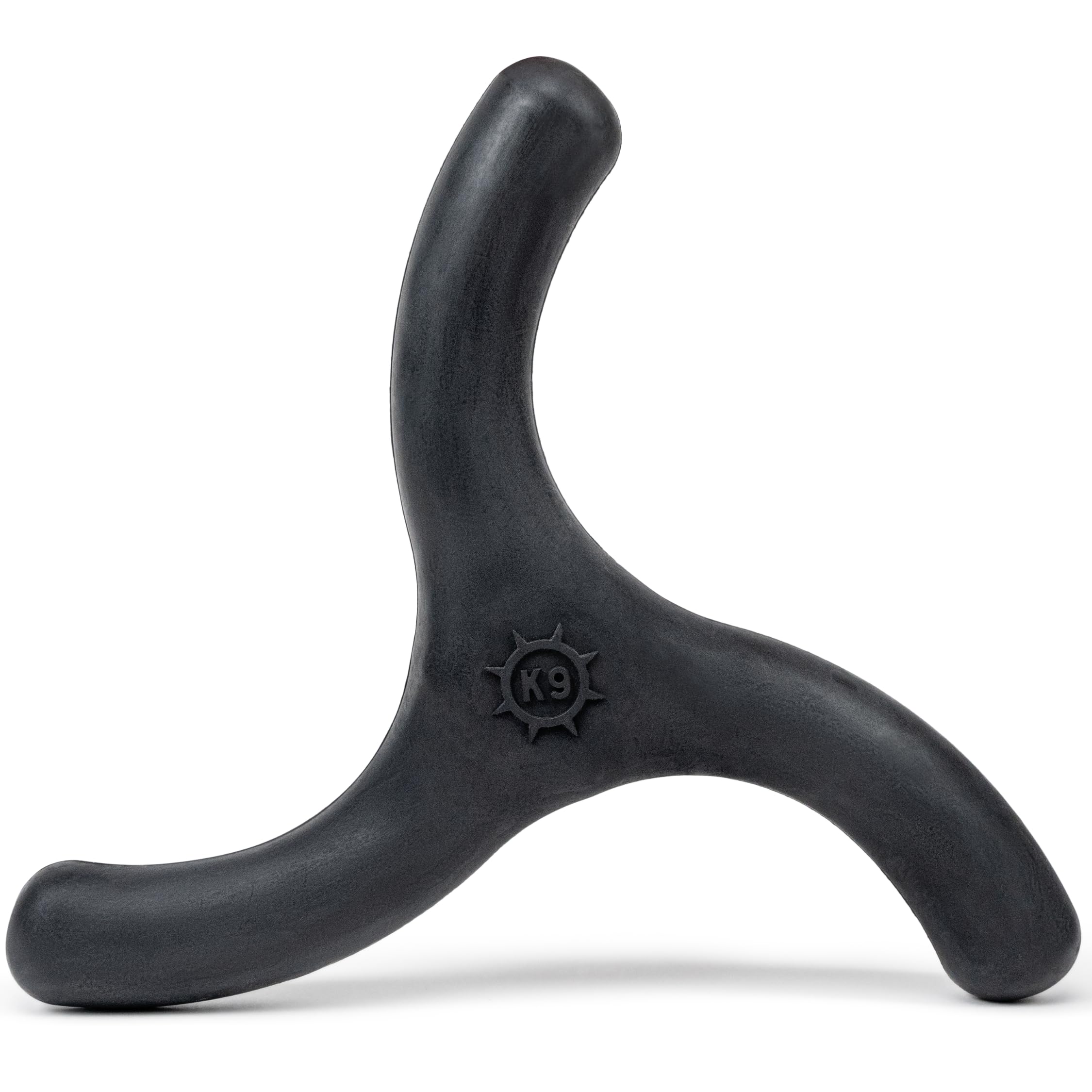Monster K9 Ultra Durable Boomerang Dog Toy - Medium & Large Breed - for Super Aggressive Power Chewers - Tough & Strong, Extreme Heavy Duty Natural Rubber - Fetch, Tug, & Chew - 8" Dia.