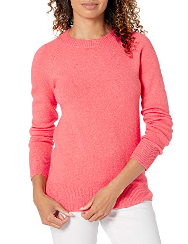 Amazon Essentials Women's Classic-Fit Soft Touch Long-Sleeve Crewneck Sweater, Coral Pink, Medium