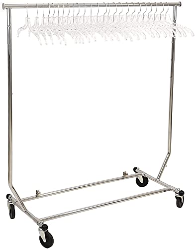 Extra Heavy-Duty 17 inch Wide Clear Plastic Adult Shirt Hangers with Swivel Hook and Notched Shoulders (Quantity 100) (100)