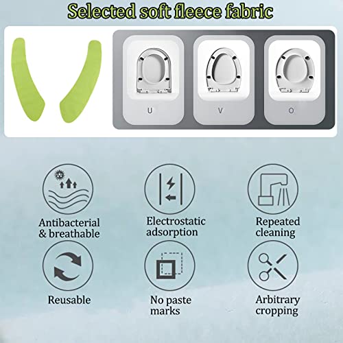 Aeojoy St Patricks Day Decorations, Grinch Bathroom Set, 4 PCS Bathroom Toilet Seat Sets
