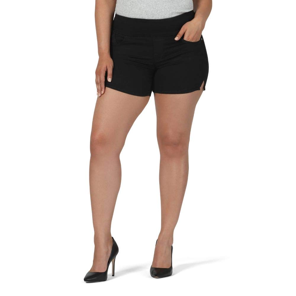 Rock & Republic Women's Denim Rx Fever Stretch 4.5" Short, DNA-Black, 14