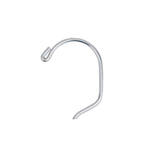NAHANCO 1414 White Plastic Junior Dress Hangers, Swivel Metal Hook and Notches for Straps, Super Heavy Weight, 14", White (Pack of 100)