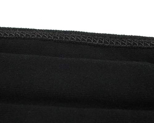 Reusable Face Mask Mouth Mask Pleated Black Cotton USA Made 1 Pack