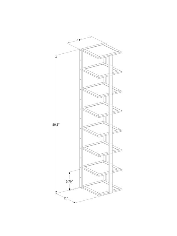MoNiBloom 8 Tier Shoe Rack, Bamboo Narrow Vertical Single Pairs Shoe Storage Space Saving Tall Shoe Organizer for Small Spaces Corner Bedroom Entryway Balcony, Natural