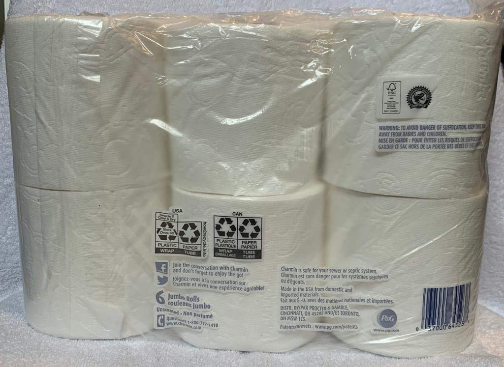 Charmin Ultra Soft Bathroom Tissue 6 Jumbo Rolls