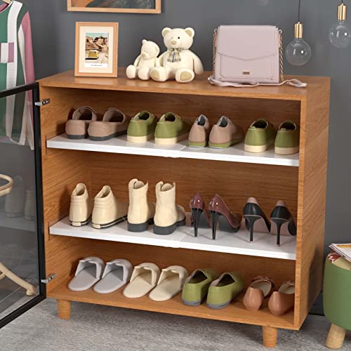 Closet Shelves Organizer Expendable Closet Tension Shelves Heavy Duty Metal DIY Storage Organizer Shelf for Cabinet Wardrobe Cupboard Kitchen Bedroom,2pack