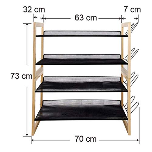 DINGZZ Shoe Rack, Household Economic Shoe Rack Assembly Furniture Simple Dormitory Storage Shoe Rack Five-Layer Multipurpose