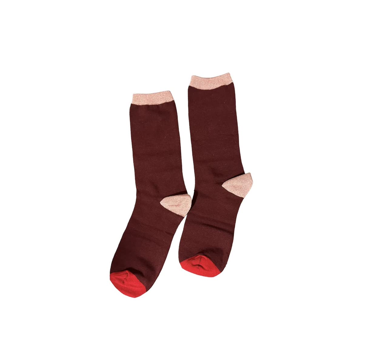 Kate Spade 3 Pack Heart Trouser Socks, Posy Red