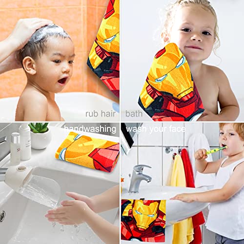 30 X 30cm Unisex One Size Iron Man Cotton Towel Avengers Cartoon Face Cloth Towel