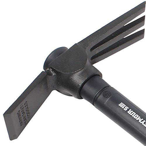 Seymour 85591 1.5 lb Tiller Mattock - Fiberglass with Cushion Grip & Overstrike Protection 16" Handle