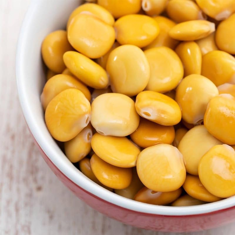 Lupini Beans in Brine (6 pack) 24.3oz Jars | Ready to Eat Healthy Snack | Imported 100% Italian | All Natural | Non GMO | Fresh Harvest | From Italy to Your Table