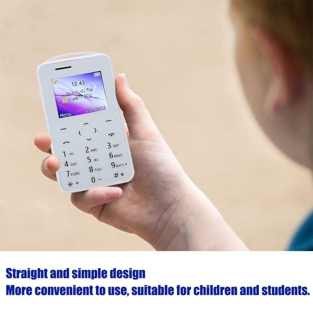 Unlocked Cell Phones, 1.77inch Multi-Languages Mini Card Mobile Phone Support Memory Card with Alarm Clock, Calculator, MP3 for Students.