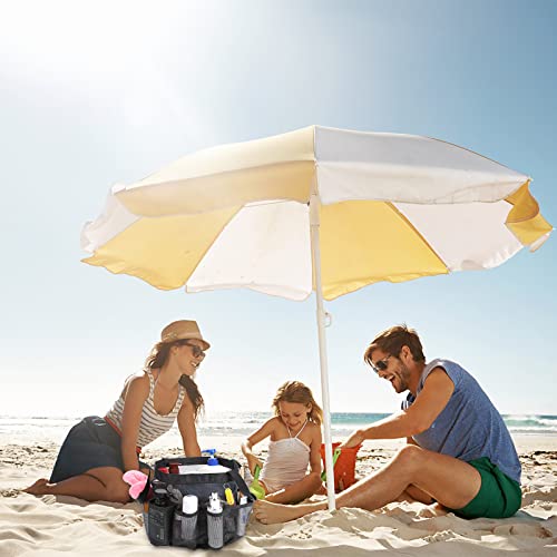 Lusofie Mesh Shower Bag,Portable Large Shower Caddy Basket with 8-Pocket Mesh Shower Caddy Tote for Beach, Swimming, Gym