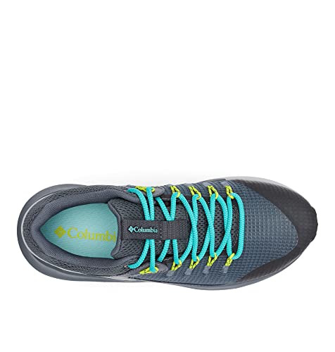 Columbia Womens Trailstorm Waterproof Hiking Shoe, Graphite/Dolphin, 8 Wide US