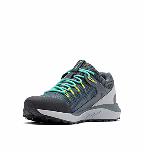 Columbia Womens Trailstorm Waterproof Hiking Shoe, Graphite/Dolphin, 8 Wide US
