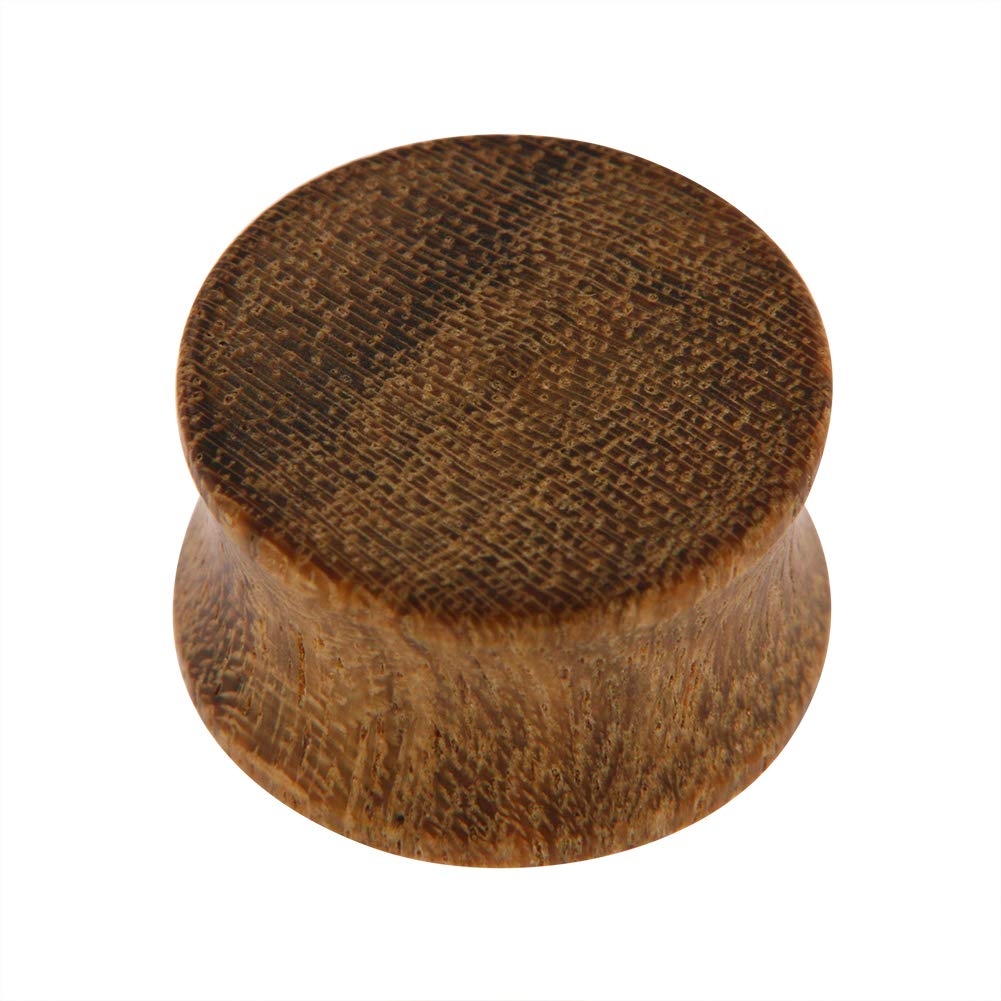 blue palm jewelry Set of 3 Pairs Organic Wood Double Flared Saddle Ear Tunnels Plugs Tunnels Expander Ebony Sono Teak Wood Ear Plugs E552