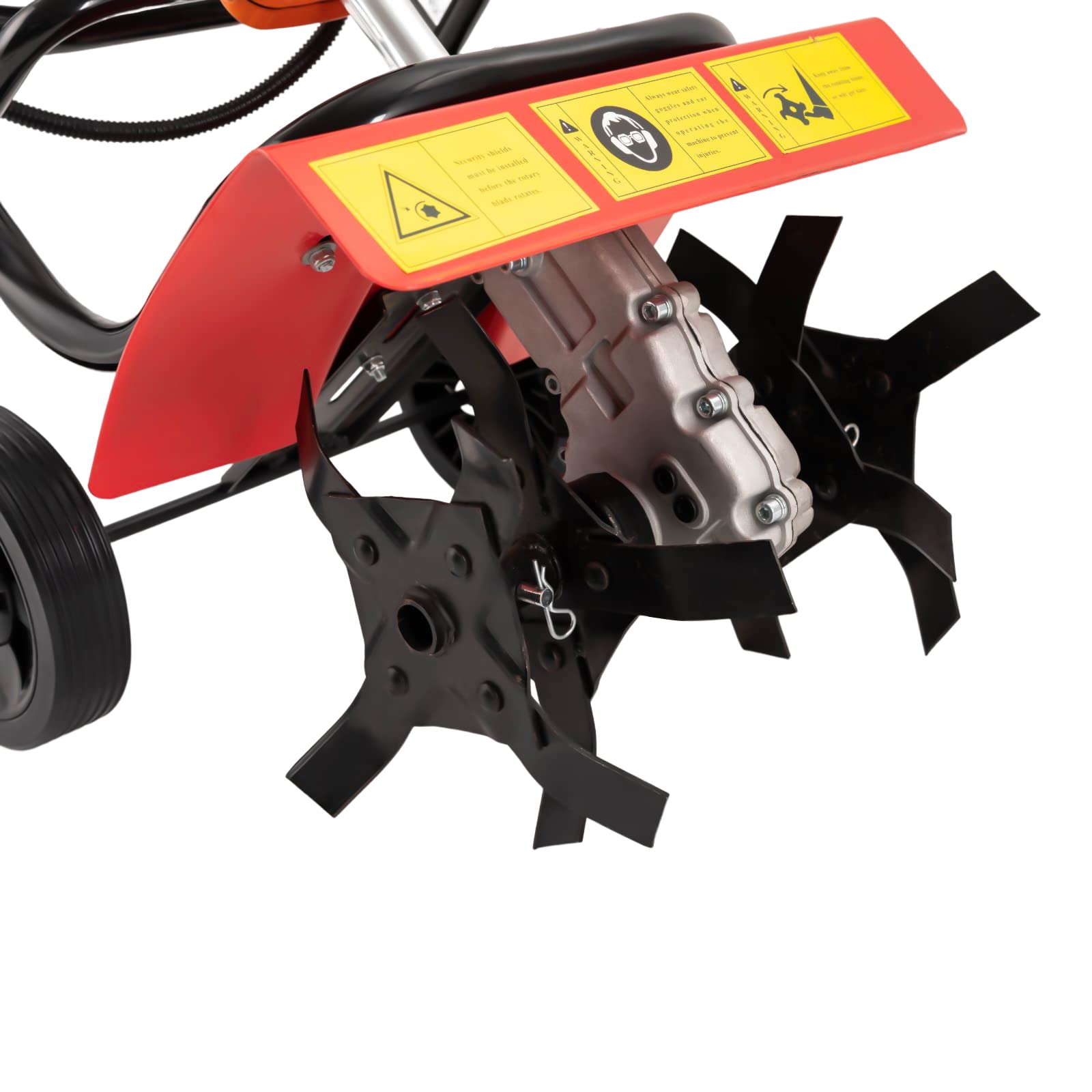 52CC 2 Stroke Hand-Pull Petrol Tiller Cultivator Sand Texture Loose Soil Ripper Garden Farm Tilling Tool Gasoline Air-Cooled Engine Used in Field Cultivation, Plastic Greenhouse, Tobacco - Mini