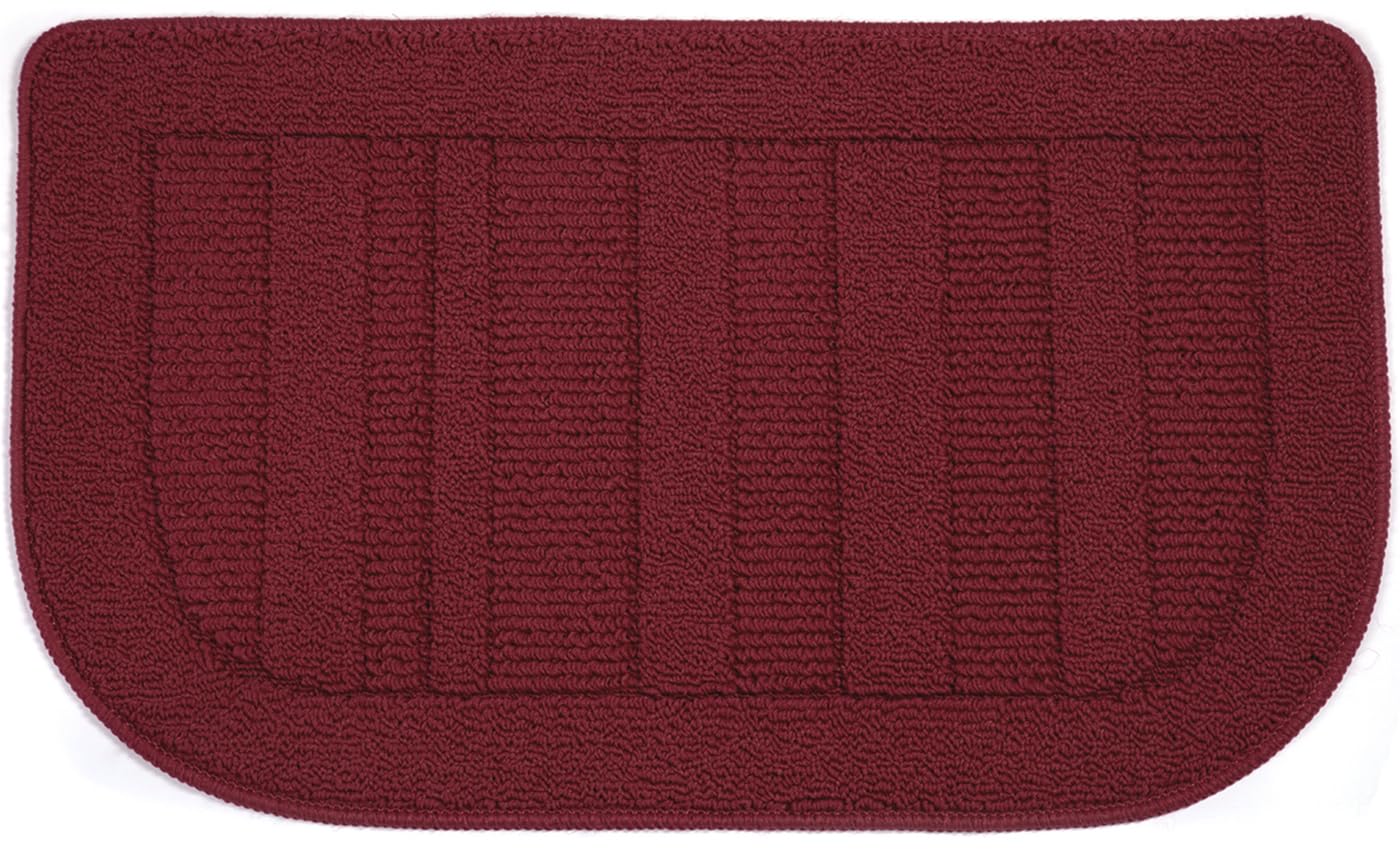 BEQHAUSE 30x18 Inch Kitchen Rug Mat, Durable Anti-Slip Absorbent Dirt-Resistant Kitchen Rug Pet Mat Machine Washable (Red)