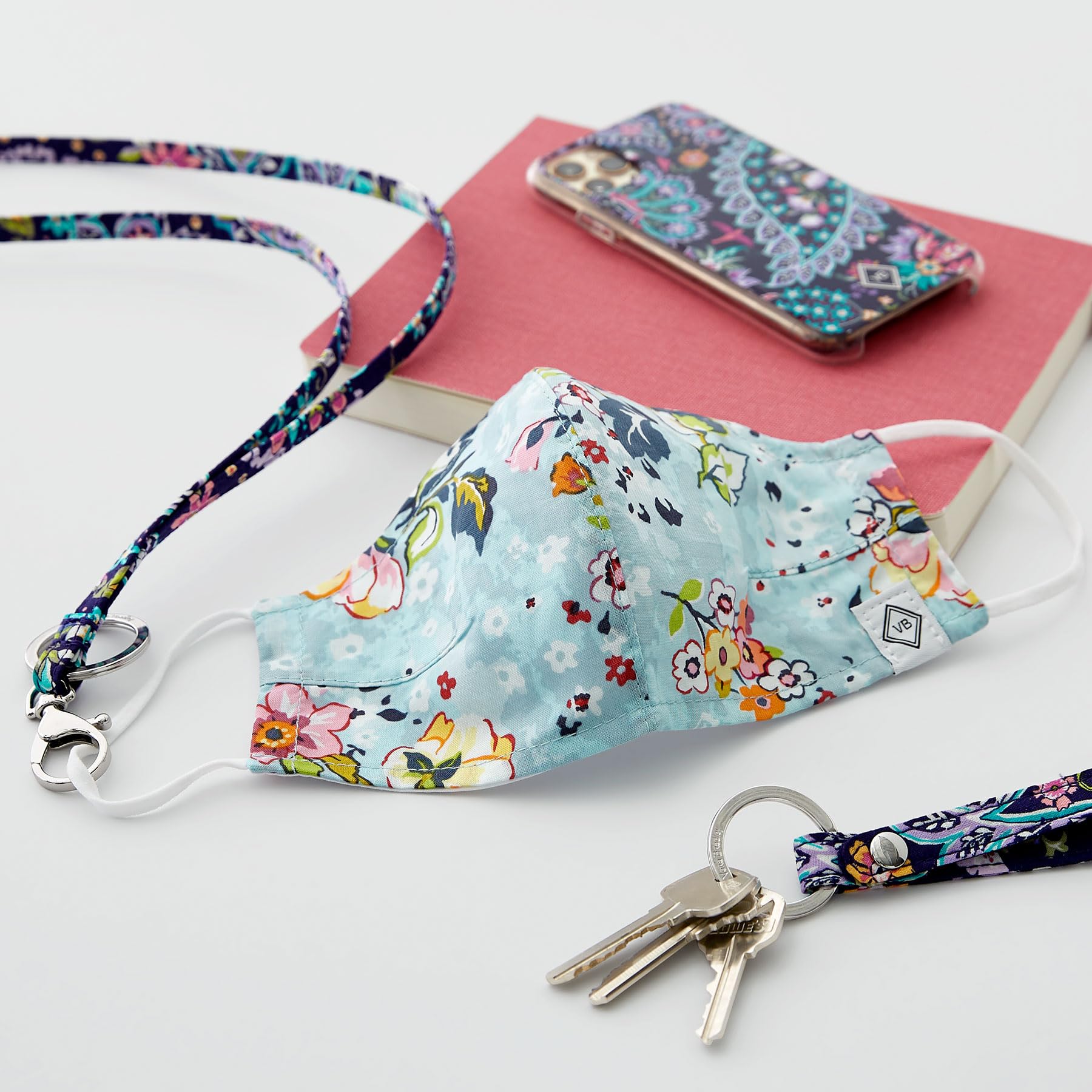 Vera Bradley Women's Cotton Lanyard, Felicity Paisley, One Size