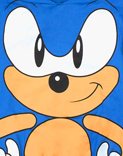Sonic The Hedgehog Hoodie For Boys Character 3D Ears Boy's Kids Blue Hooded Jumper 7-8 Years