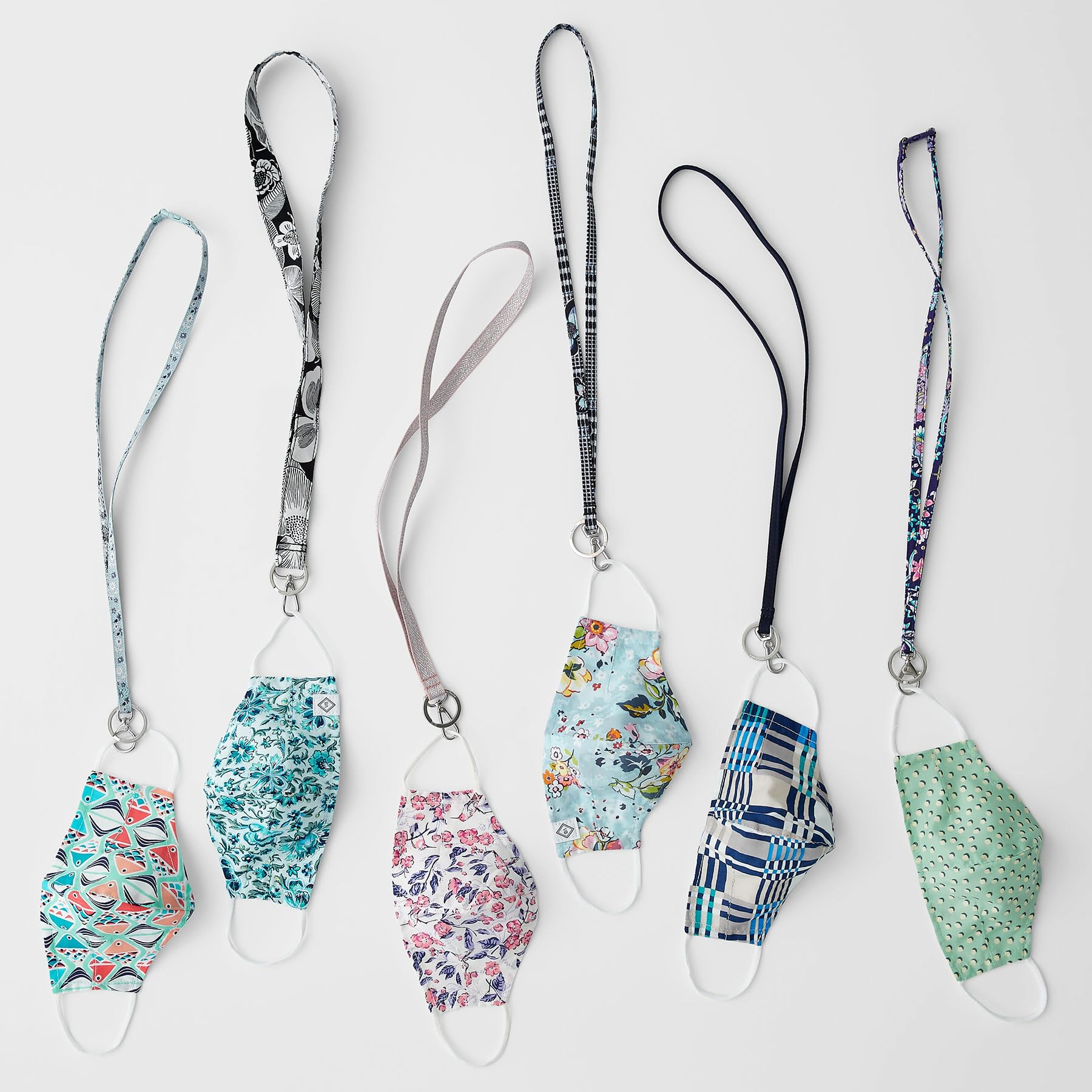 Vera Bradley Women's Cotton Lanyard, Felicity Paisley, One Size