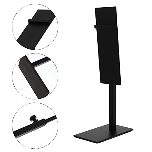 EXCEART 1 Pack Stainless Steel Shoe Display Stand, Adjustable Height Shoe Display Rack Holder Shoe Display Prop Rack Metal Shoe Display Shelf for Heel Shoe Riser Men Leather Shoe