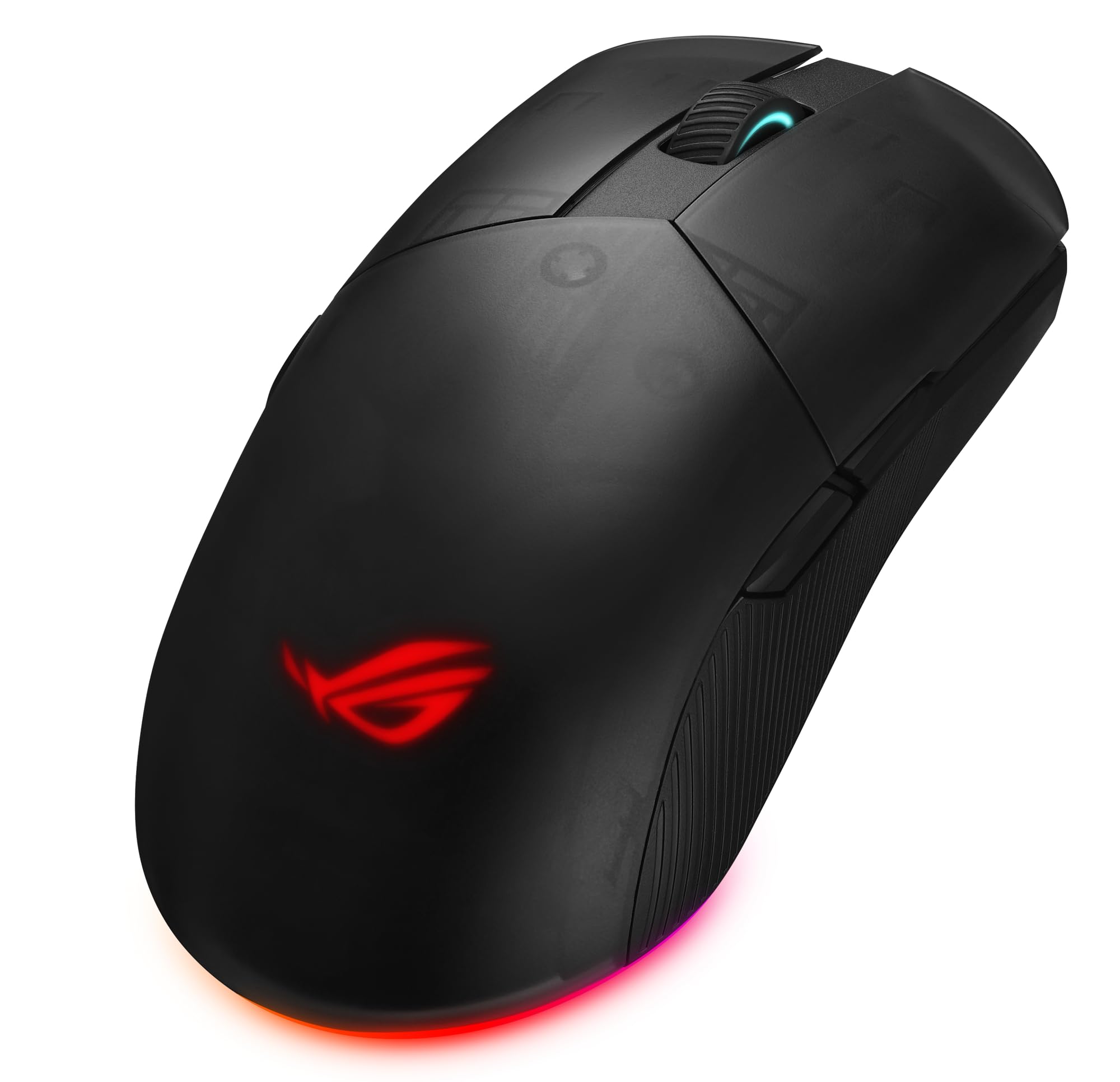ASUS ROG PUGIO II Mouse Gaming RGB Ottico Wireless, Bluetooth, USB, ambidestro, 16.000 DPI, 7 pulsanti programmabili, pulsanti laterali configurabili, illuminazione Aura Sync