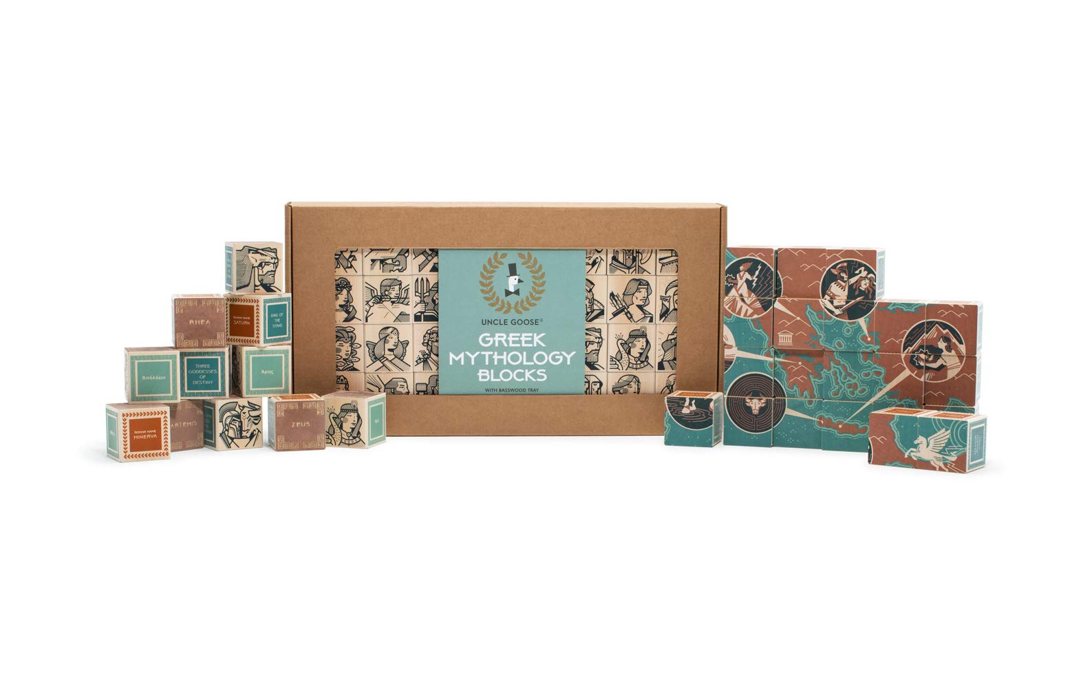 Uncle Goose Greek Mythology Blocks - Made in The USA