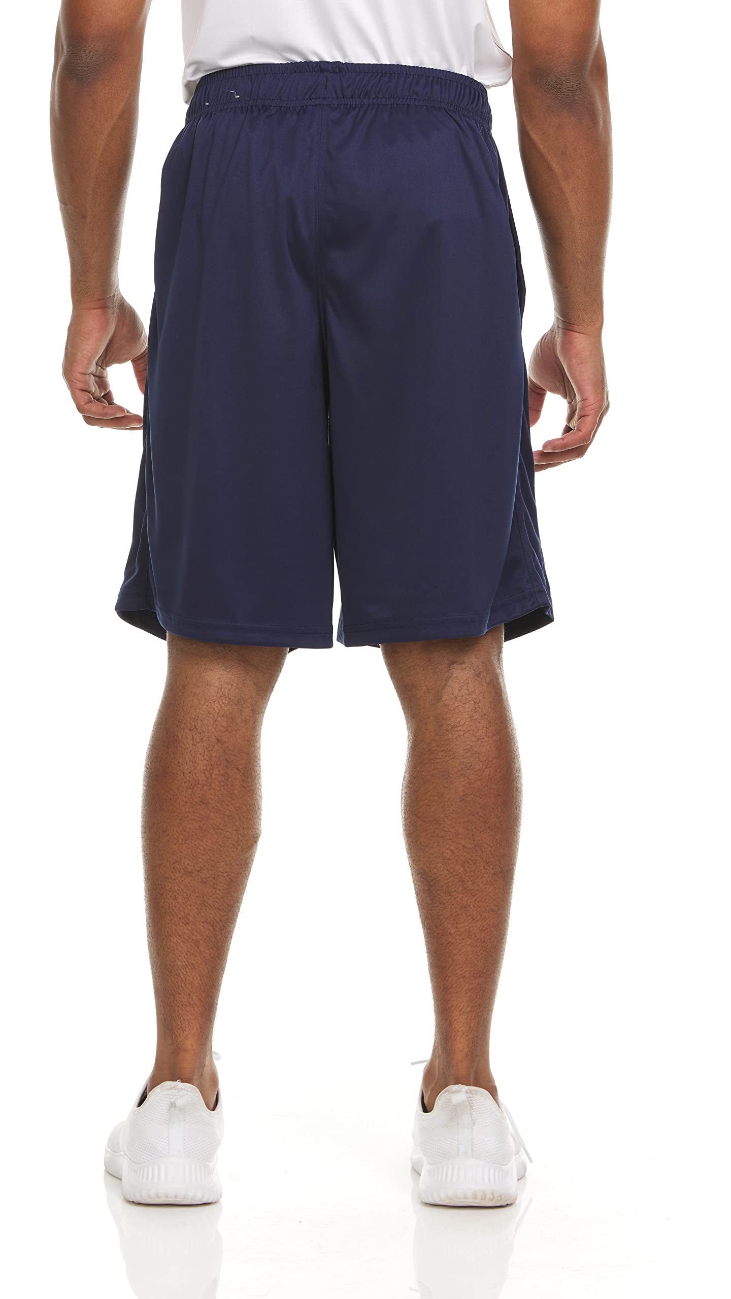 Russell Athletic Mens Performance Athletic Running Shorts Quick Dry Training Workout Shorts with Pockets and Elastic Waistband Activewear 10" Lightweight, Dark Navy, Medium