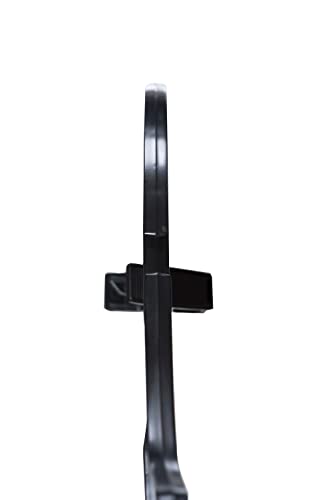 NAHANCO 2500PCBHHU Plastic Suit Hangers, Heavy Weight, Black Hook with Plastic Clips, Home Use, 17", Black (Pack of 25)