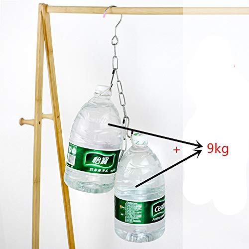 Falytemow Stainless Steel Space Saving Hanger Chains Magic Hangers Closet Space Saver Hanger Organizer Cascading Hangers Gain 80% More Space Set of 4