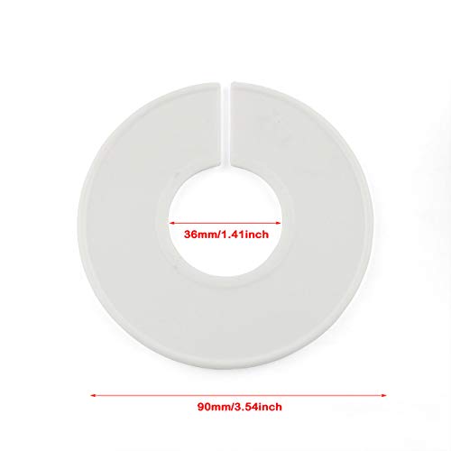 E-outstanding 20 Pcs White Round Clothing Size Closet Rack Dividers Hangers and 1 Bonus Marker Pen