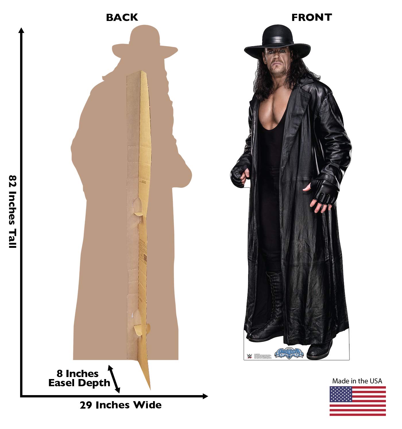 Cardboard People Undertaker Life Size Cardboard Cutout Standup - WWE