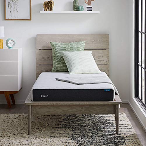 Lucid 6 Inch Memory Foam Mattress - Firm Feel - Gel Infusion - Memory Foam Infused with Bamboo Charcoal - Breathable - CertiPur Certified - Full