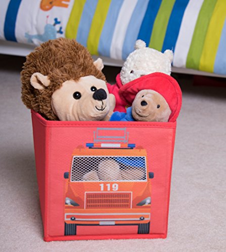 Clever Creations Vehicle Variety Collapsible Storage Organizer Storage Box Folding Storage | Perfect Size Storage Chest for Books, Shoes & Games