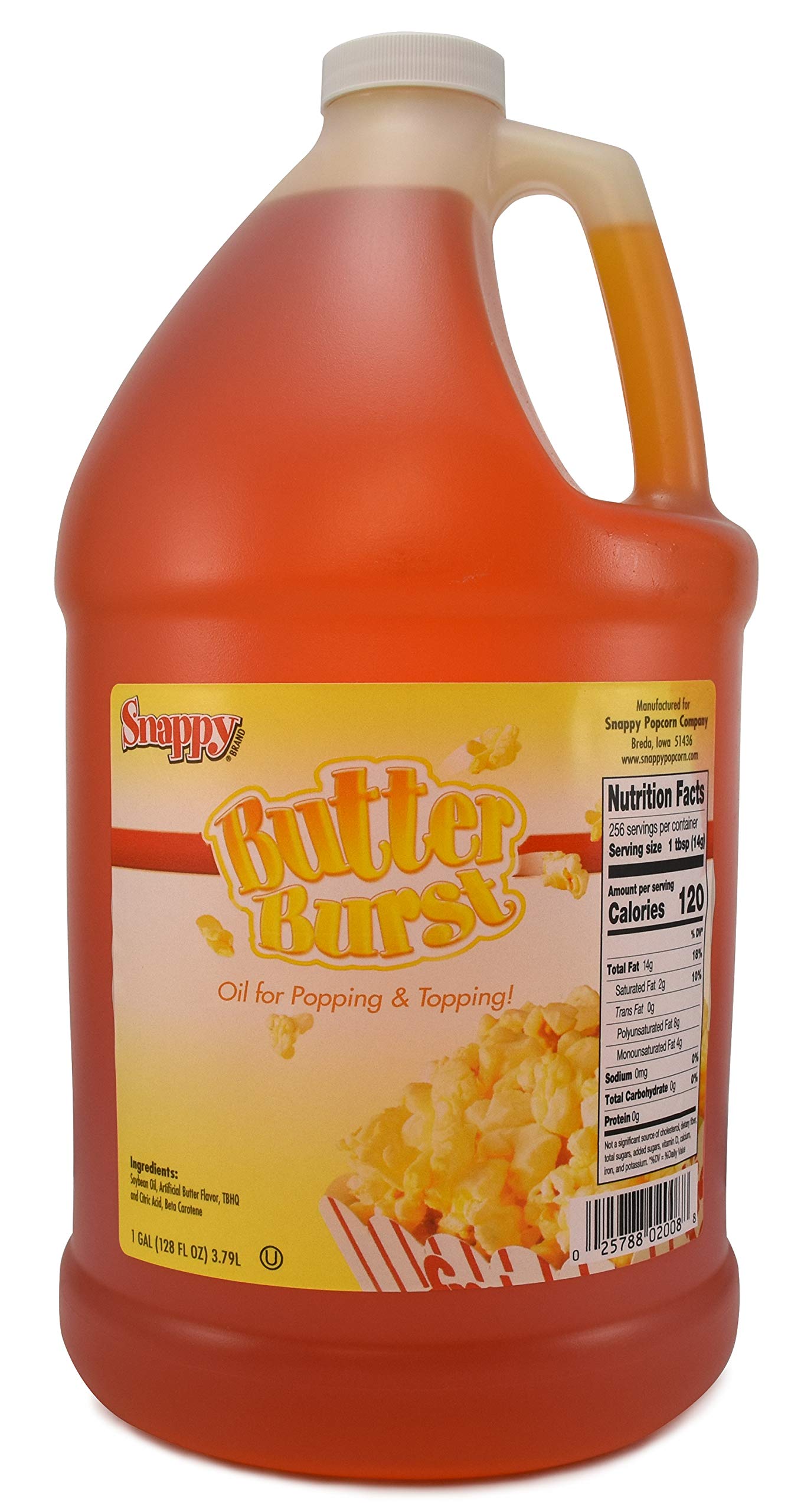 Snappy Butter Burst Flavored Popcorn Kit, Buttery Flavored Theater Salt