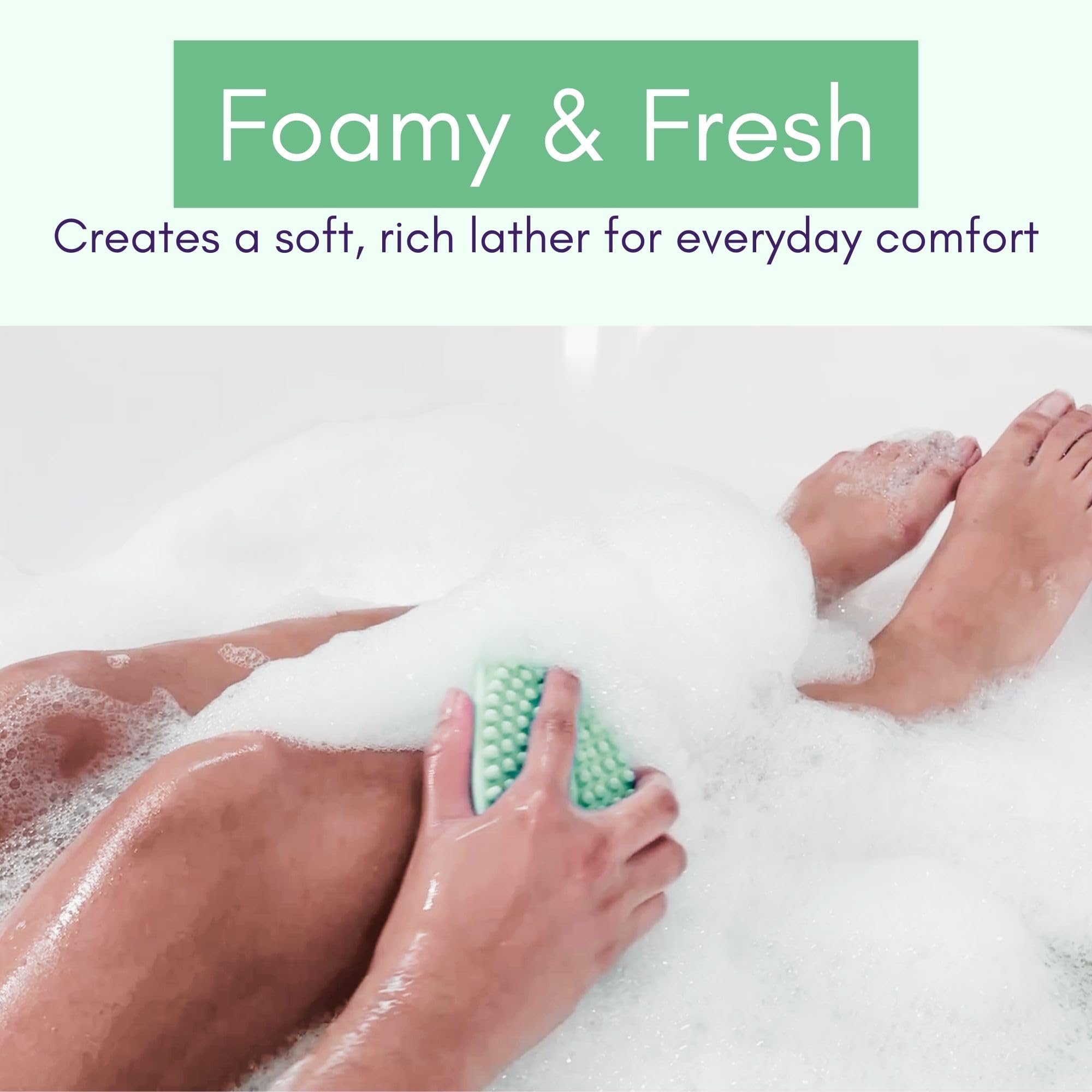 Avilana Silicone Body Scrubber – Dual-Sided Exfoliator for Men & Women, Gentle Loofah Alternative, Easy-to-Clean Silicone Shower Scrubber