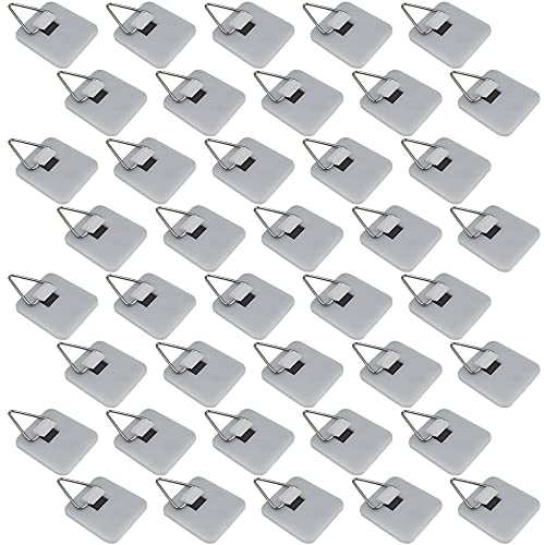 Upgraded Adhesive Plate Hanger,YuCool 40 Pcs Invisible Vertical Holders for Pictures Wall Decor Photos