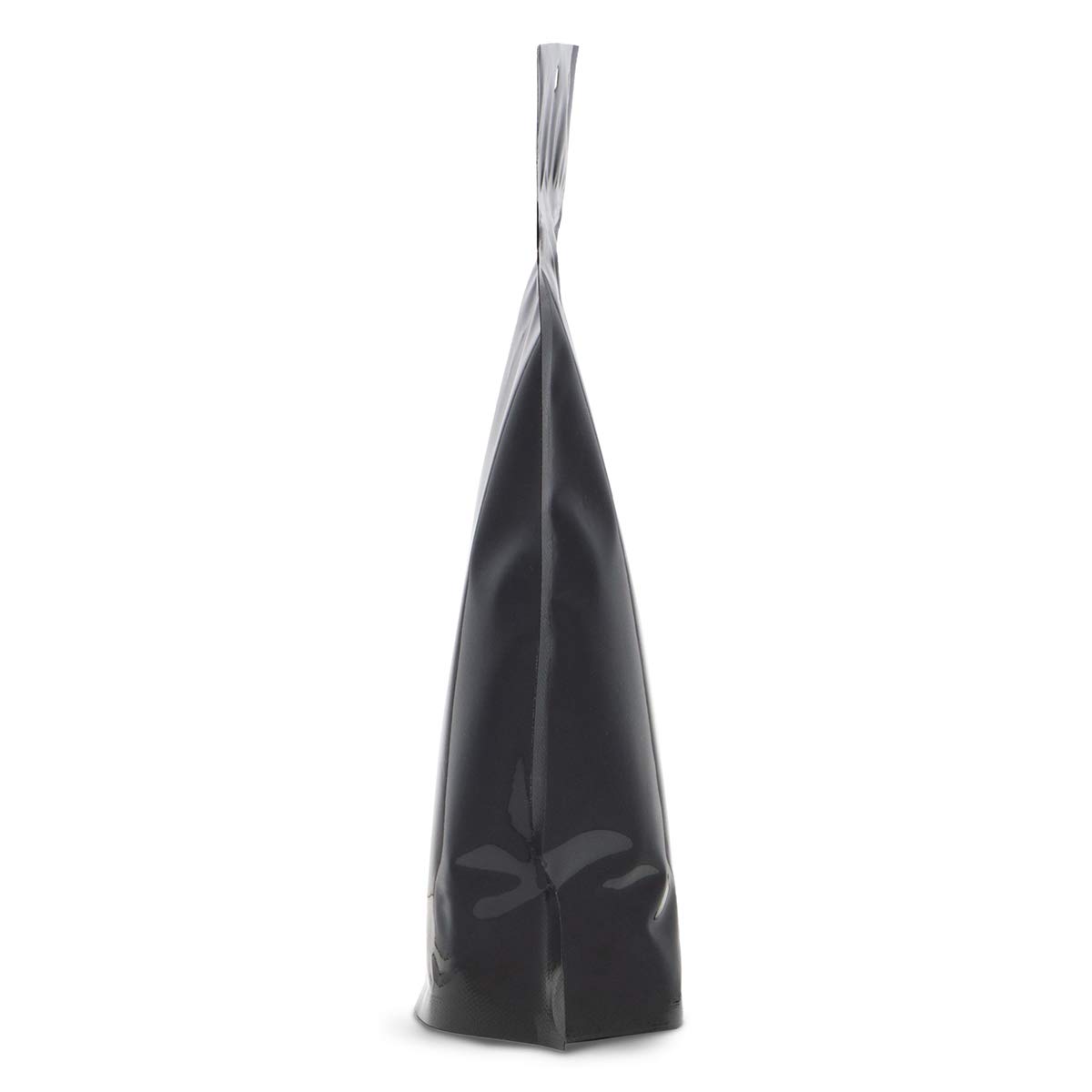 100 Pack Glossy Black Mylar Nylon 4 Mil 5" x 8.5" Stand Up Food Pouch Zip Lock Smell Proof Bags