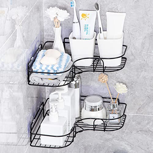 ‘Felibeaco 4 Pcs Adhesive Hooks Sticker/Wall Hooks for Corner Banthroom Shower Caddy Shelf -4 Pack