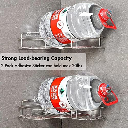 ‘Felibeaco 4 Pcs Adhesive Hooks Sticker/Wall Hooks for Corner Banthroom Shower Caddy Shelf -4 Pack
