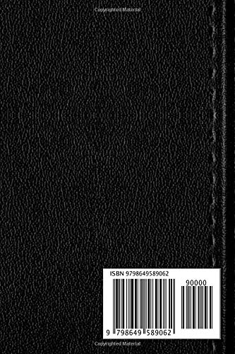 Address Book: Small Black Address Book for Men (4 x 6) - Paperback - Leather Look - Pocket Sized - Printed Alphabetical Tabs - Contact Organizer - ... Telephone Number, Email Address & Notes