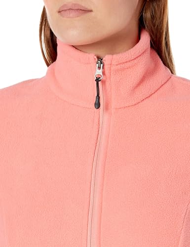 Amazon Essentials Women's Full-Zip Polar Fleece Jacket - Discontinued Colors, Coral Pink, Small