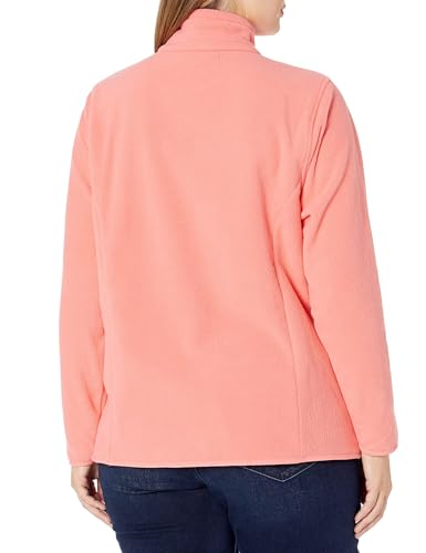 Amazon Essentials Women's Full-Zip Polar Fleece Jacket - Discontinued Colors, Coral Pink, Small
