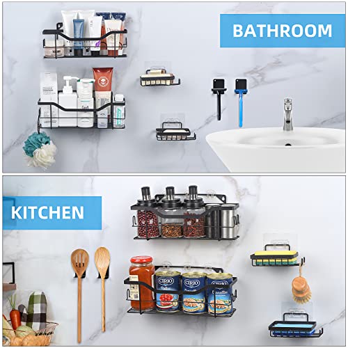 Funkprofi Bathroom Organizer, Bathroom Shelves Wall Mount, shower caddy, Toiletries Storage Basket Holder, Shower Accessories, Stainless Steel