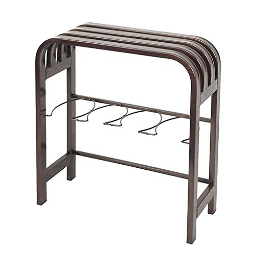 DINGZZ Shoe Shelf Storage Organizer,Entryway Shoe Rack, Home Shelf Storage Cabinet, Bronze