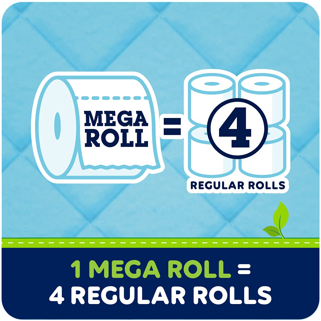 Quilted Northern Ultra Soft & Strong Toilet Paper, 12 Mega Rolls = 48 Regular Rolls, 2-ply Toilet Paper